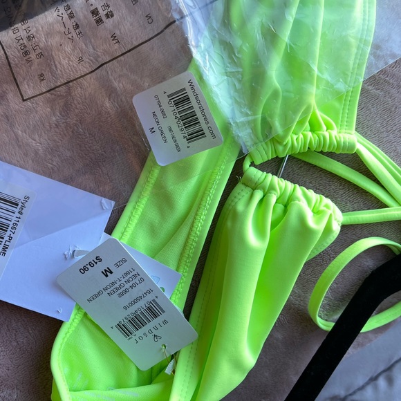 Windsor | Swim | New W Tags Windsor Neon Green Bikini Swim Suit Top ...